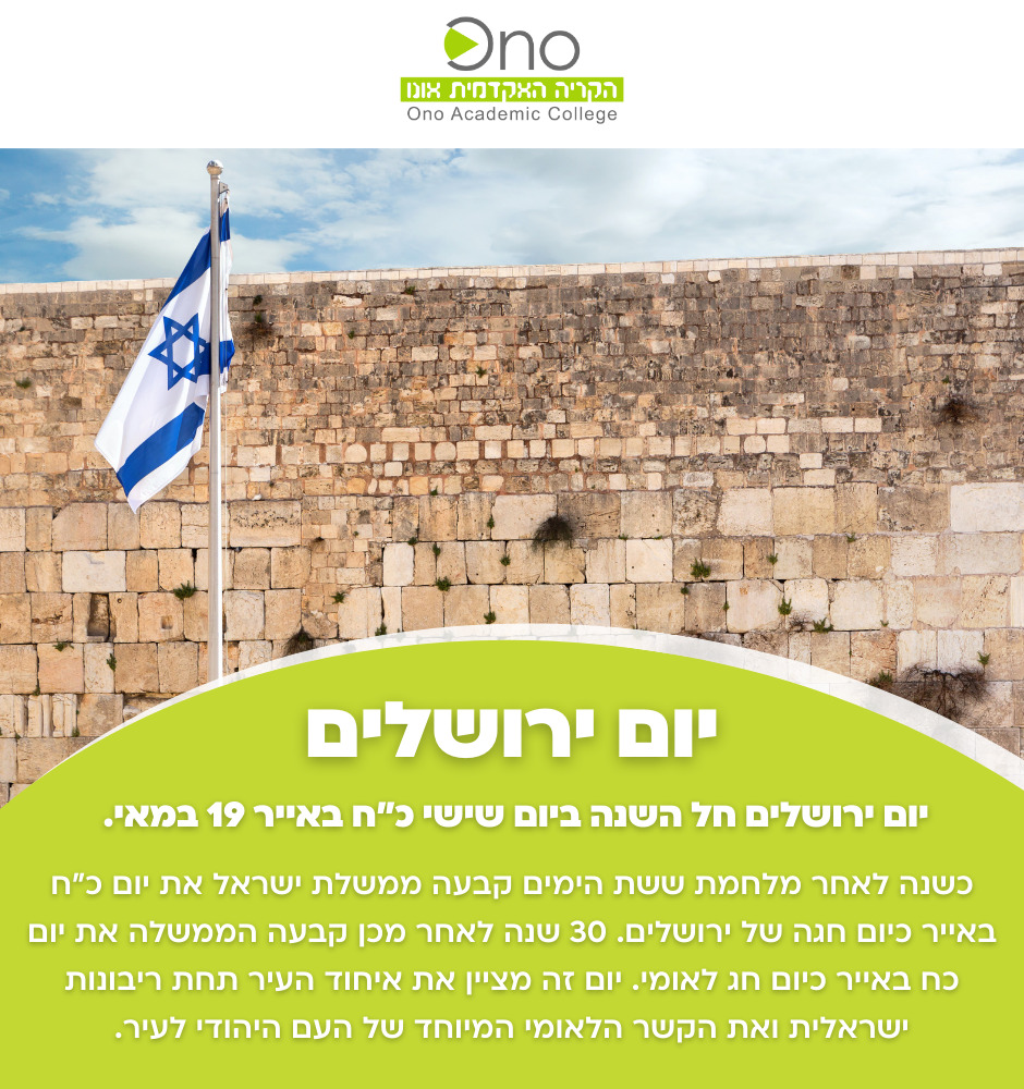 Jerusalem Day - Ono Academic College